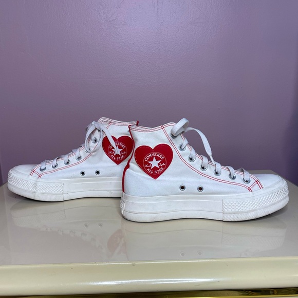 Converse | Shoes | Limited Edition Converse White Hightop Sneakers With ...